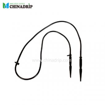 two branch straight arrow dripper with mini tube,Straight Arrow Dripper